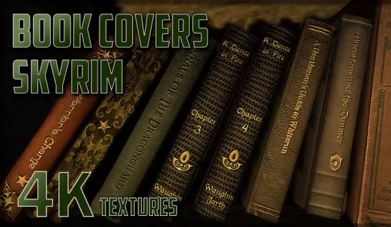 Book Covers Skyrim Updated REDUX 4K-2K モデル・テクスチャ - Skyrim Special ...