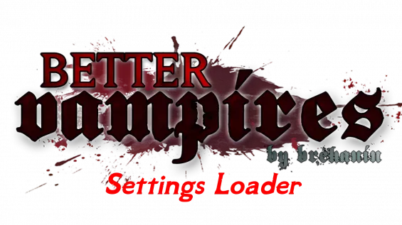Better Vampires - Settings Loader 日本語化対応 インターフェース - Skyrim Special ...