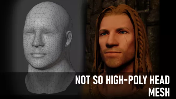 Not So High-Poly Head リソース・チュートリアル - Skyrim Special Edition Mod データベース ...
