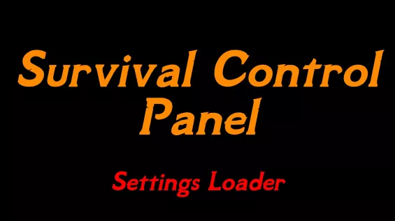 Survival Control Panel - Settings Loader インターフェース - Skyrim Special ...