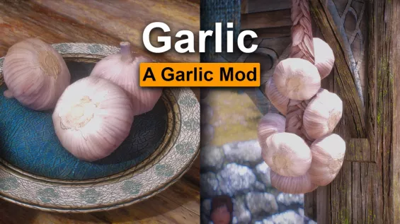 Garlic - A Garlic Mod モデル・テクスチャ - Skyrim Special Edition Mod データベース MOD ...