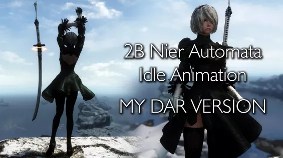 2B Nier Automata Idle Animation - My DAR Version SE モーション - Skyrim ...