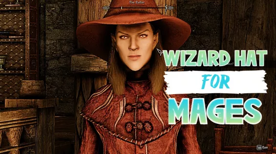 Wizard Hat for Mages (SPID) 服・アクセサリー - Skyrim Special Edition Mod ...