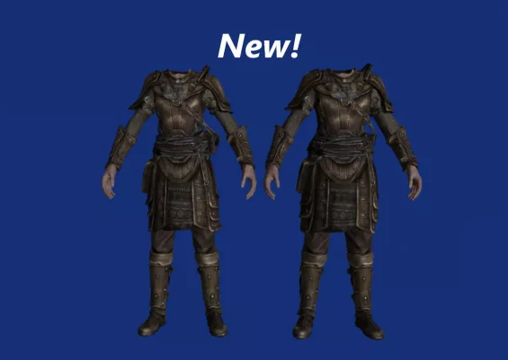 Simple Leather Armor Replacer 鎧・アーマー - Skyrim Special Edition Mod ...