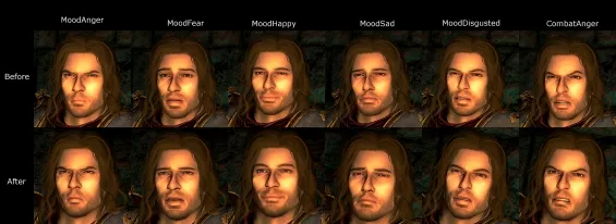 Faces of Oblivion (FOO) - A facial expression tweak モーション - Skyrim ...