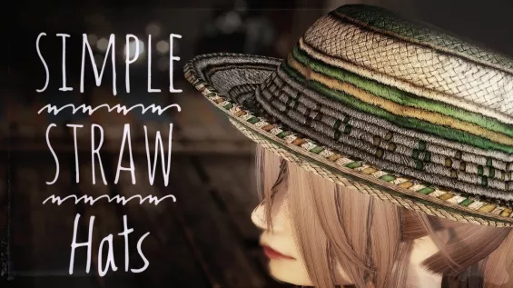 Simple Straw Hats 日本語化対応 服・アクセサリー - Skyrim Special Edition Mod データベース ...