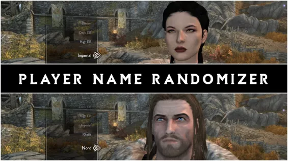 Player Name Randomizer ユーティリティ - Skyrim Special Edition Mod データベース MOD ...