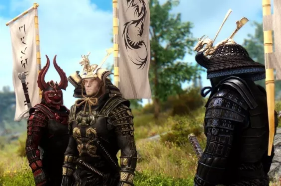 Blades Samurai Armour and Kimonos 日本語化対応 鎧・アーマー - Skyrim Special ...